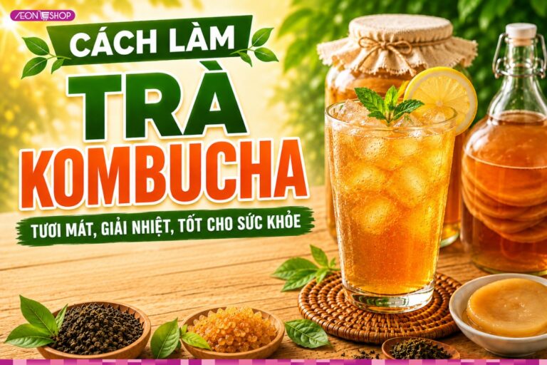 Cách làm trà kombucha trái cây tốt cho sức khỏe, đơn giản tại nhà